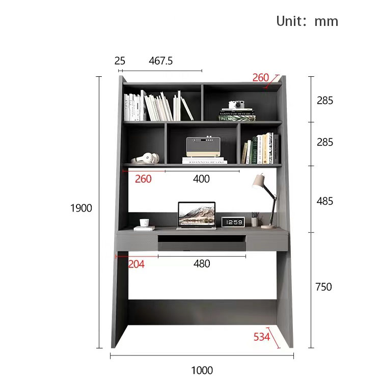 Study Table with bookshelf (K0010) – proonespace.com Study Table with bookshelf (K0010) – proonespace.com